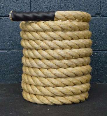 40 Ft x 1.5" Manila Battle Rope CrossFit MMA Battling Strength Boot ...