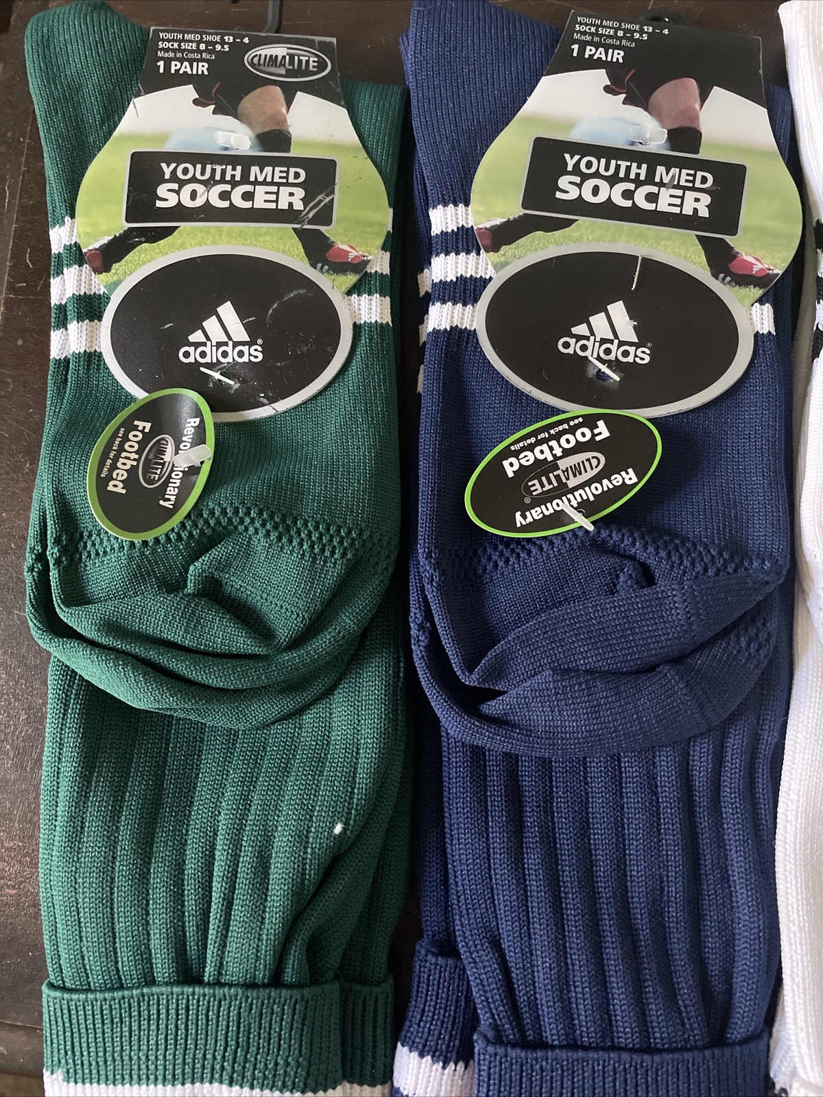 4+pair+of+adidas+youth+medium+knee+high+soccer+socks for sale online | eBay
