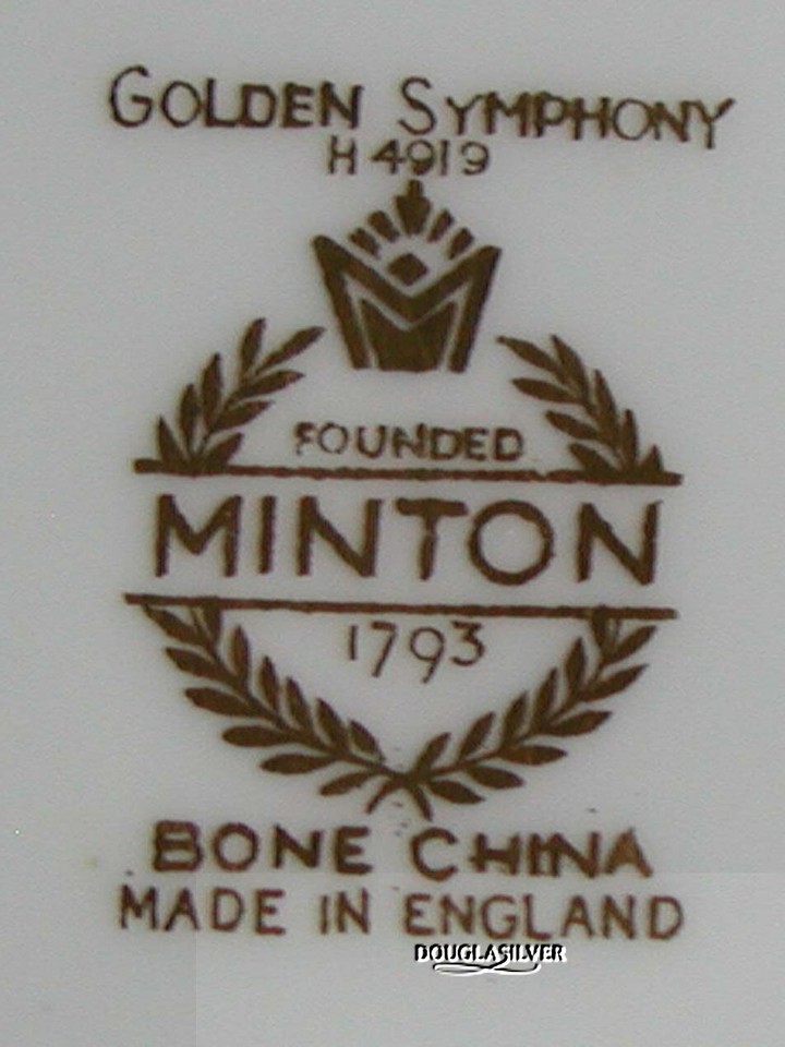 MINTON GOLDEN SYMPHONY CHINA 6 1/4" BREAD & BUTTER TIDBIT PLATE ENGLAND ...