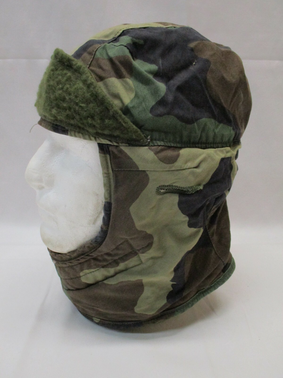 USGI MILITARY WOODLAND HELMET LINER COLD WEATHER PILE CAP INSULATED HAT ...