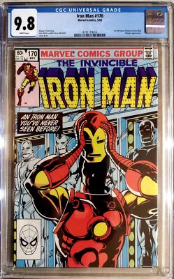Iron Man 170 CGC 9.8 1st Full Appearance of James Rhodes as Iron Man ...