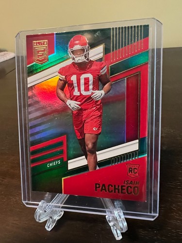 Isaih Pacheco 2022 Donruss Elite Green Rookie Card Chiefs🔥Green ...