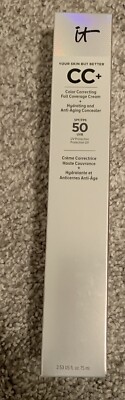 IT Cosmetics CC+ Color Correcting Full Coverage Cream NEUTRAL MEDIUM 2. ...