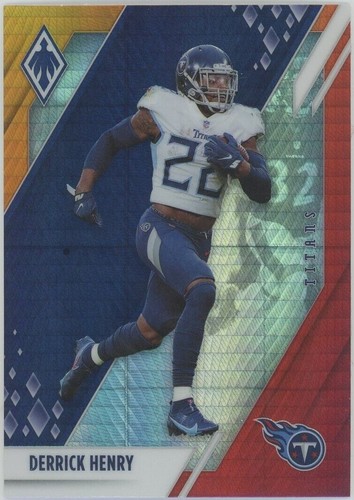 2021 Panini Phoenix Derrick Henry Fire Burst Parallel Tennessee Titans ...