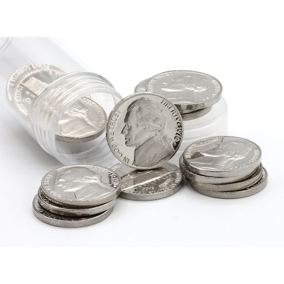 Roll of 1976 Proof Jefferson Nickels (40 Proof Coins)-Protective ...