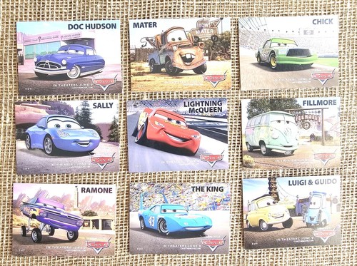 2006 Disney Pixar Cars Movie Promo Trading Card Set Of 9 Complete | eBay