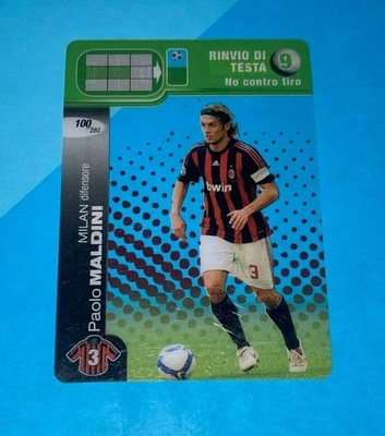 Calciatori Panini trading card game 2008-09- Paolo Maldini- Milan #100 ...