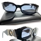 RARE Gianni Versace Mod.414/B Col.N52 Black Silver Vintage Sunglasses ...