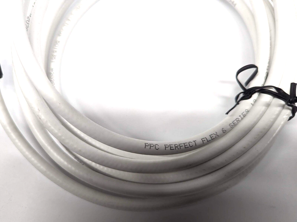 PPC Perfect Flex 6 Series 18 AWG CATVX Coaxial Cable Wire White 6 Feet ...