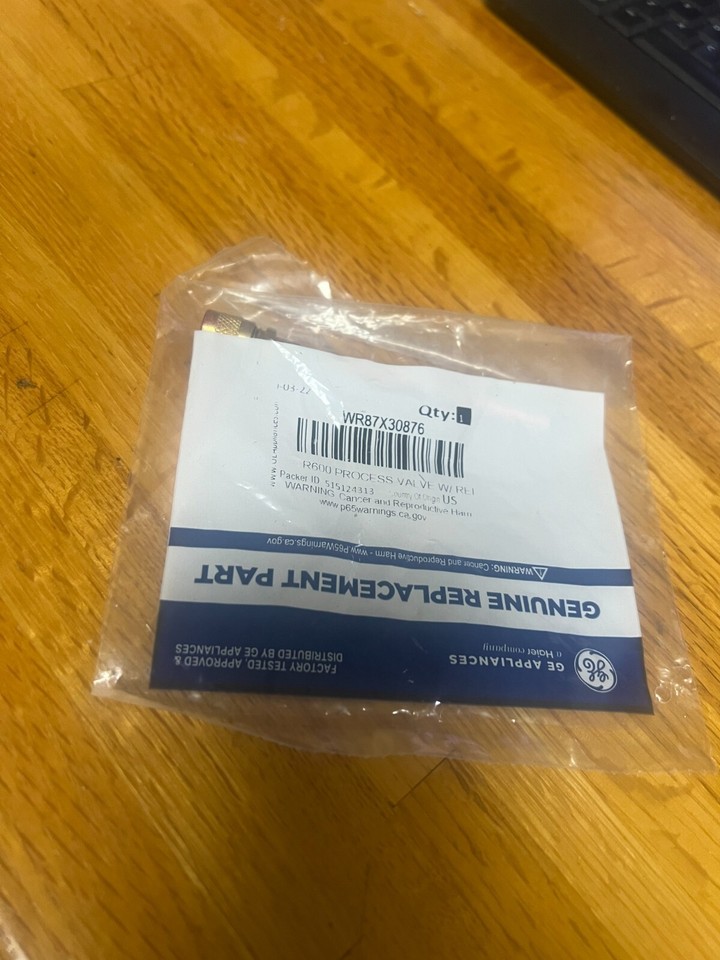 WR87X30876 GE R600 Process Valve W/ Red Cap OEM WR87X30876 | eBay