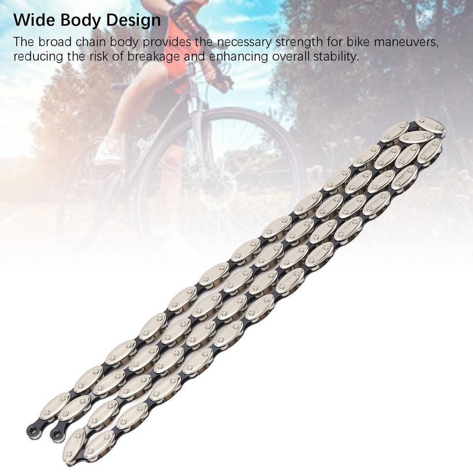 Single Speed Bike Chain Manganese Steel 100 Links Retro Bike Chain with Buckle | eBay UK