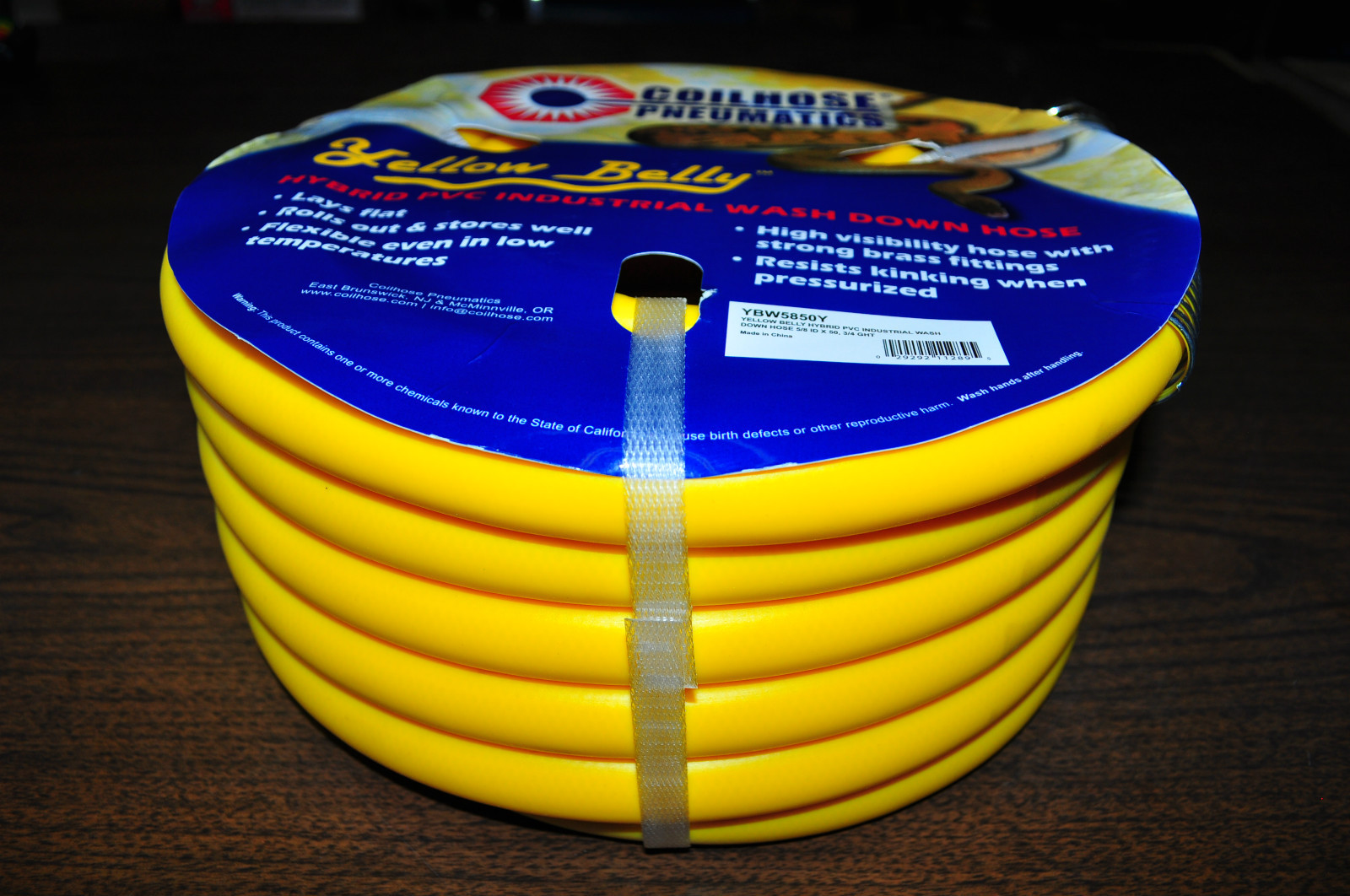 Water Hose 5/8" 50 ft Yellow Belly Industrial Wash Down Hose Coilhose ...
