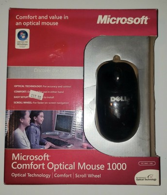 Microsoft Comfort Optical Mouse 1000 Wired 69H-00001 in Box Official ...