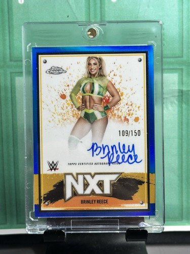 2025 Topps Chrome WWE Brinley Reece Auto Blue SP /150 NXT | eBay