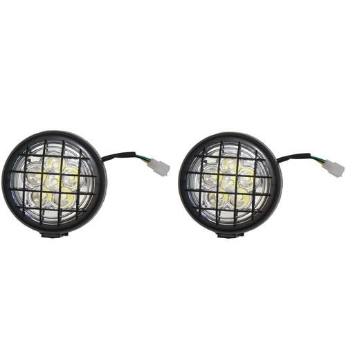 2Pcs LED Headlights ATV Yamaha Banshee 350 Lens Bulbs Lights Grills ...