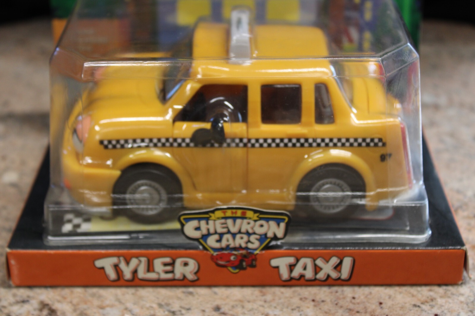 The Chevron Cars Tyler Taxi 1997 Collectible Toy Car Figure NIP | eBay