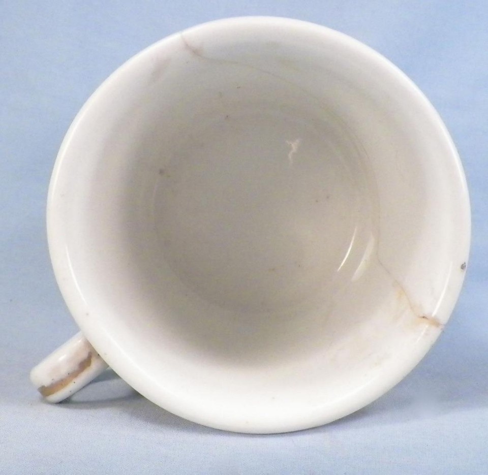 Antique Shaving Mug Limoges VKG George R Foss Blue Gold #34 As Is | eBay