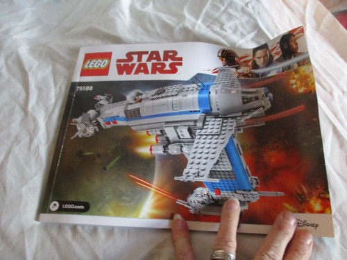 Lego Star Wars Resistance Bomber Instruction Manual for Set 75188 | eBay