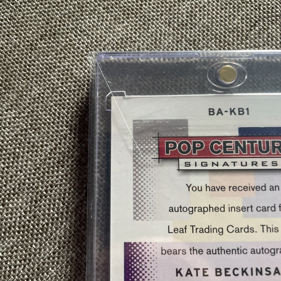 KATE BECKINSALE Pop Century Signatures Auto SSP 2012 Leaf Pop Century ...