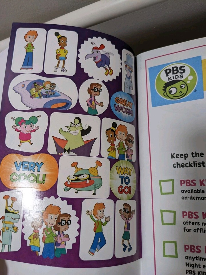 NEW PBS Kids Cyberchase Math Activity Workbook + Stickers 9781690213642 ...