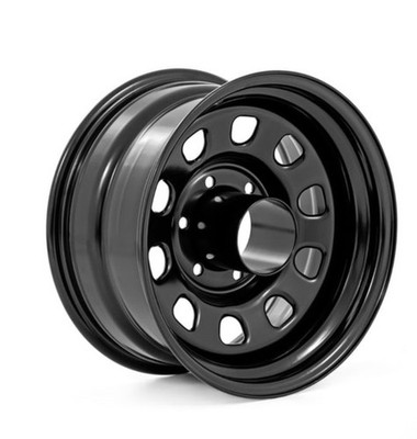 Rough Country D-Window Wheel 17x9 8x6.5 -12mm Black; RC51-7865 | eBay