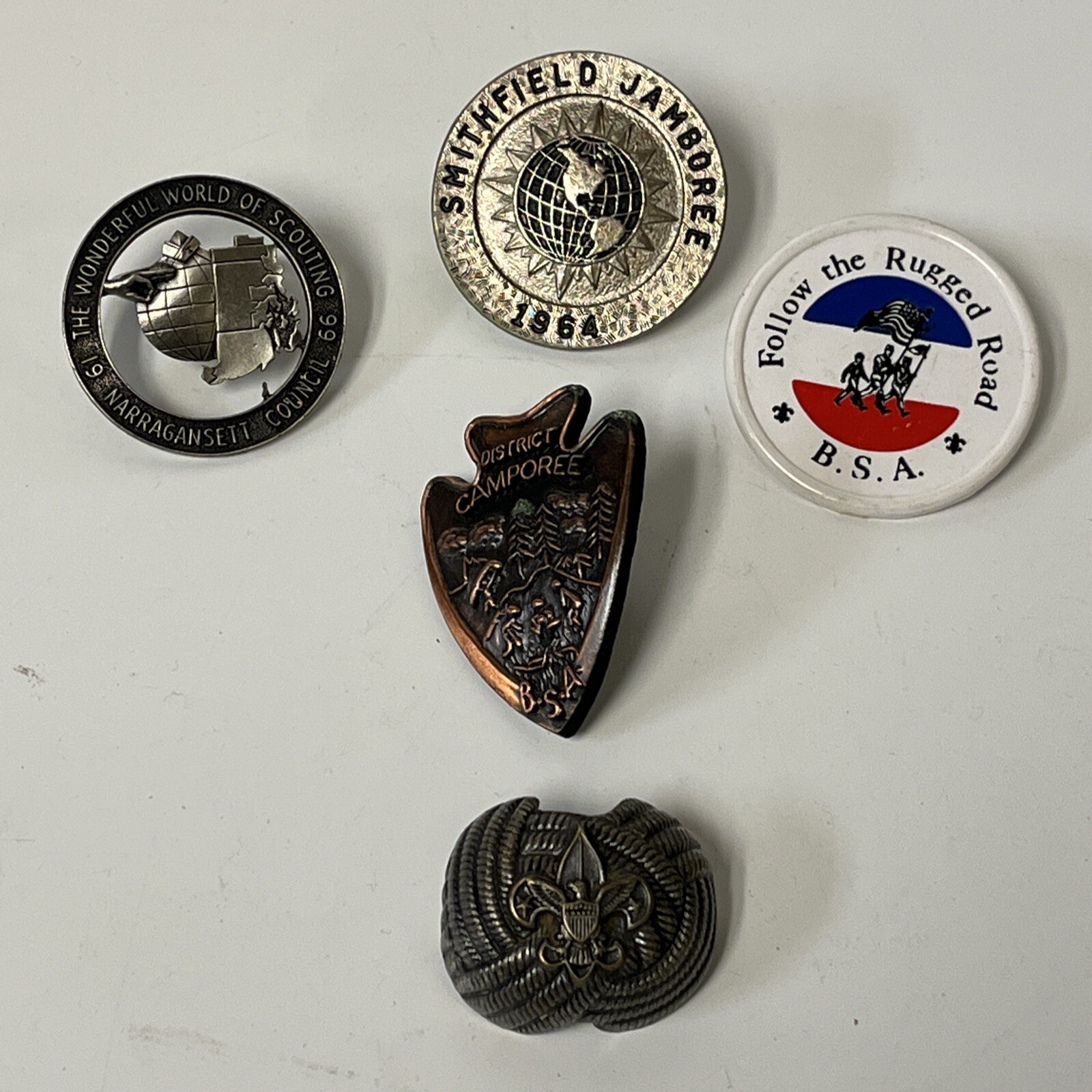 Vintage Lot Of 5 Boy Scouts Neckerchief Slides 1960’s All NM | eBay