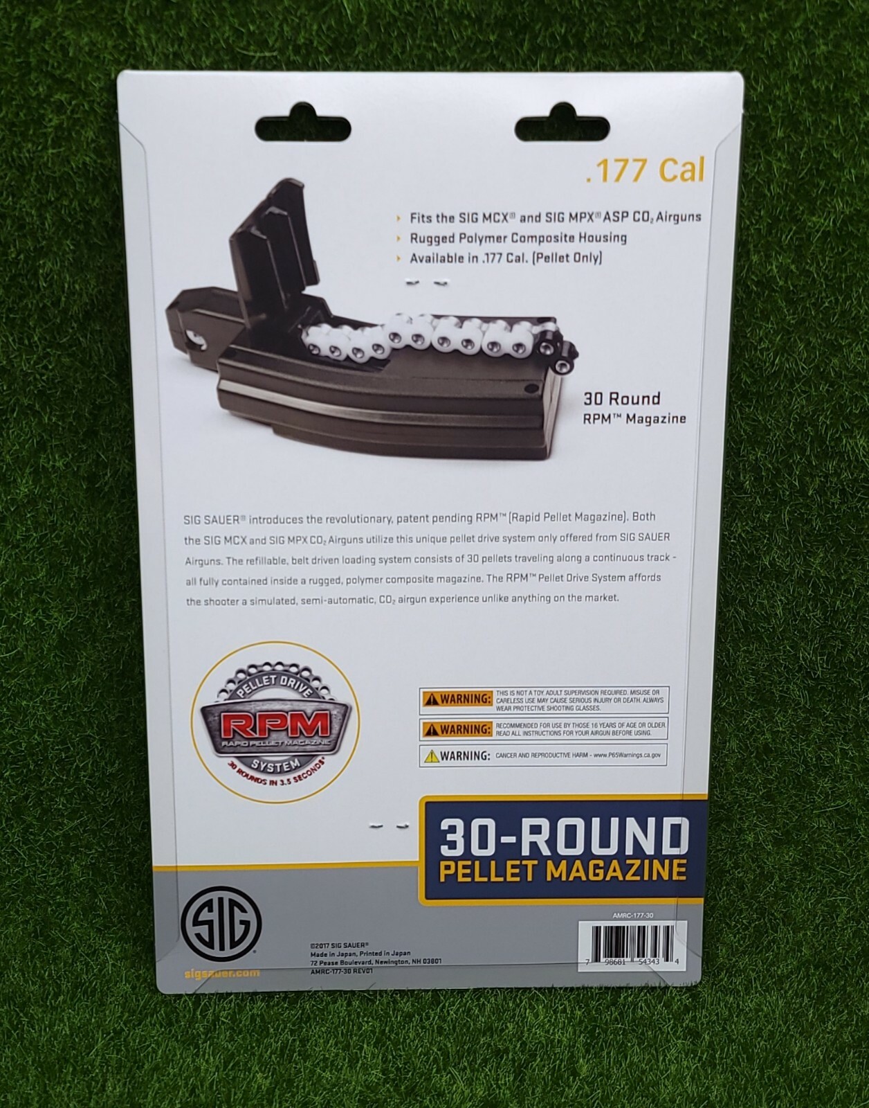 Sig Sauer MCX/MPX Air Rifle .177 30-Round Pellet Magazine w/ Belts ...