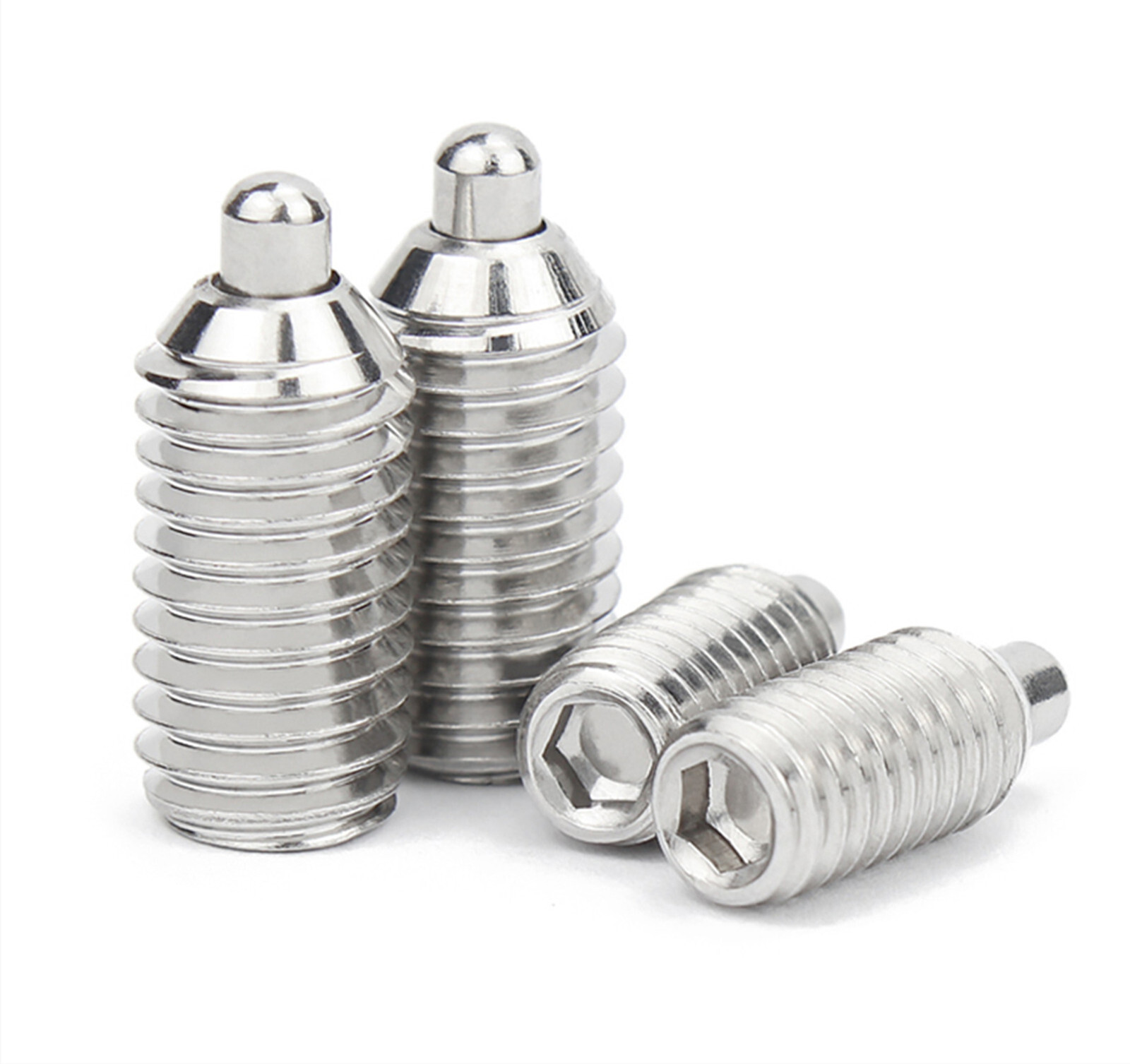 304 Stainless Steel Hex Socket Set Screws Pin head Positioning Plunger ...