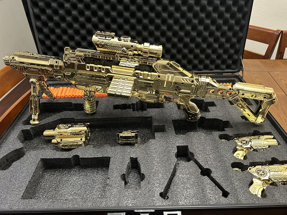 Limited Gold Movie Edition X-Shot Gun Set | eBay