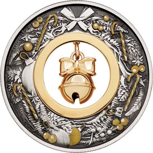 Ebay Live 18.14 - 2022 Perth Mint Jingle Bell 2 oz Antiqued Gilded ...