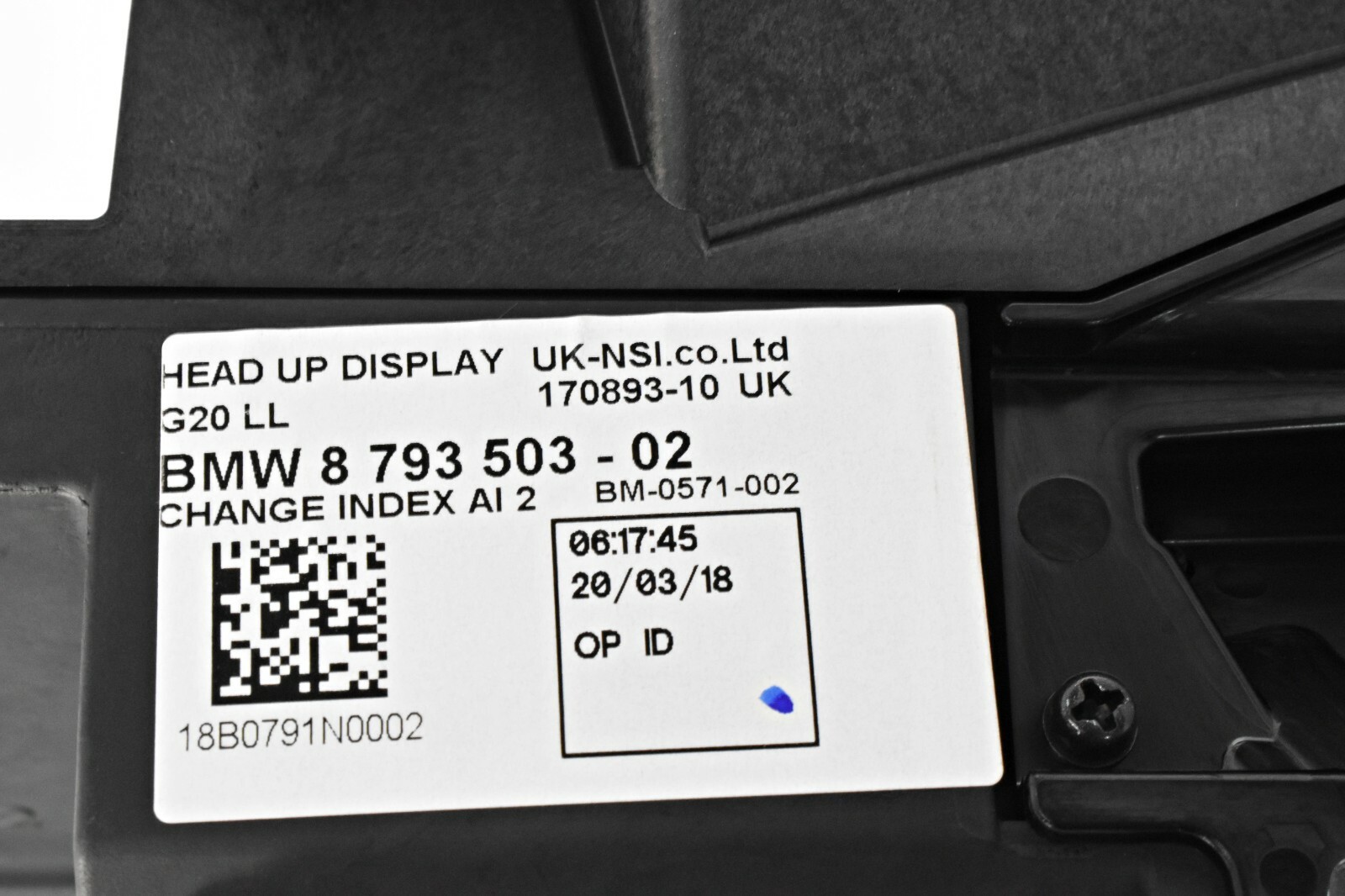 BMW 3 G20 G21 HEAD UP DISPLAY HUD SCREEN LHD LL 8793503 ORIGINAL BMW ...