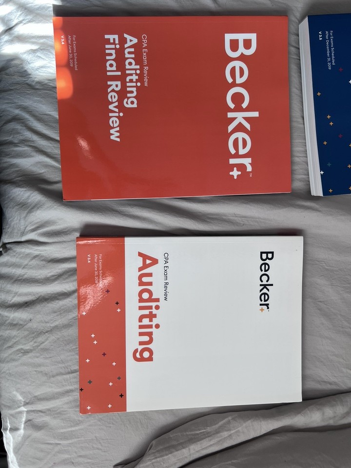 Becker CPA Exam Review Books FULL SET (FAR AUD REG BEC) + Final Review ...