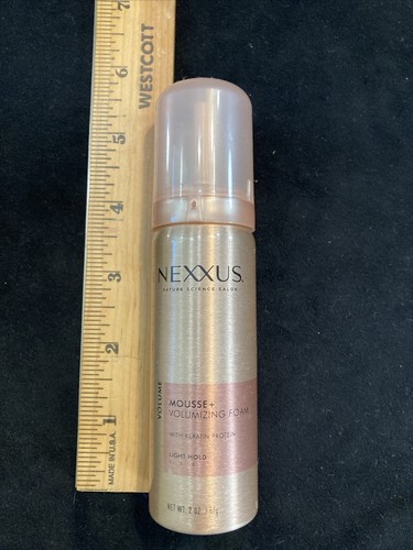 Nexxus mousse plus volumizing foam light hold With Keratin Protein 2 Oz ...