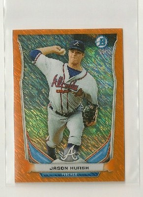 Jason Hursh 2014 Bowman Chrome Prospect Mini ORANGE WAVE Refractor #'d ...