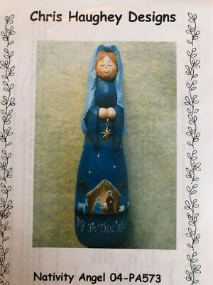 Tole Painting Pattern Packet: Nativity Angel Walking Stick by Chris ...