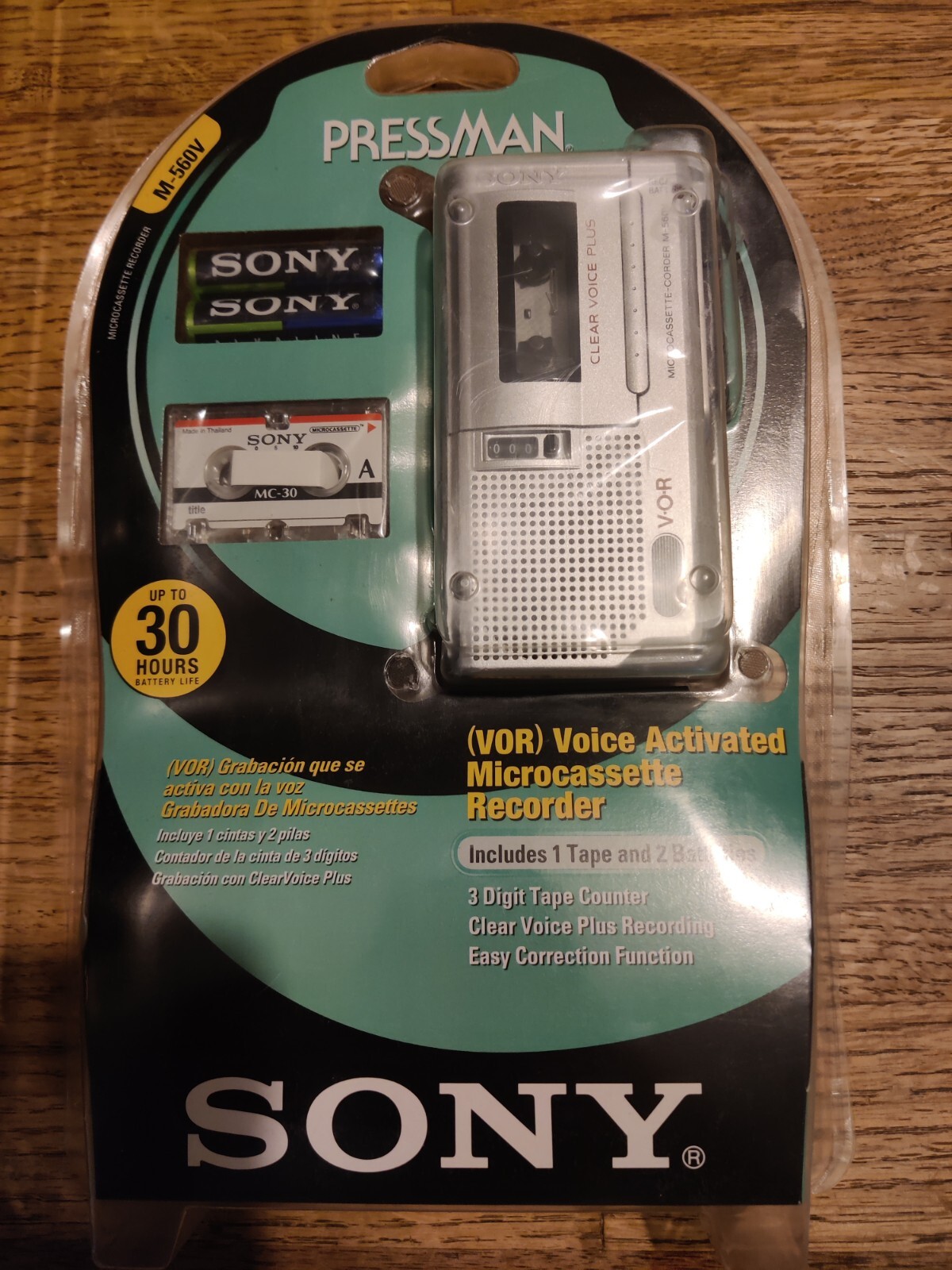 Sony Pressman M-560V Handheld Cassette Voice Recorder for sale online ...