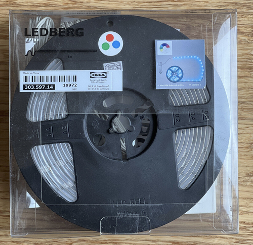 Ikea LEDBERG LED Light Strip Flexible Multicolor 5m 303.597.14 New | eBay