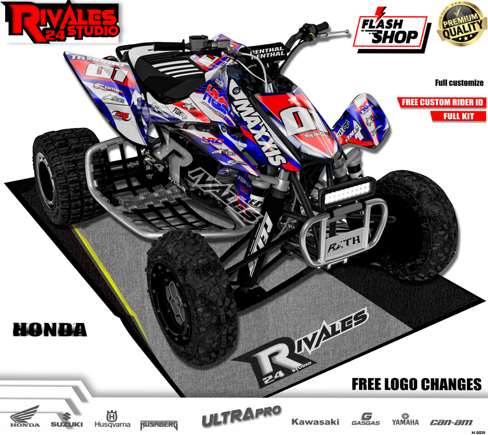 Honda TRX 450R 450ER graphics kit 2004 2005 2006 to 2015 decals ...