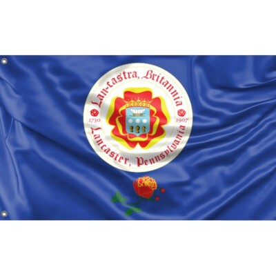 Lancaster Flag, Pennsylvania USA | Unique Design, 3x5Ft/90x150cm | eBay
