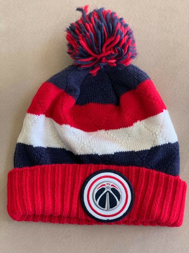 Mitchell & Ness NBA Washington Wizards Beanie Sport Pom Knit Cap Xlnt ...