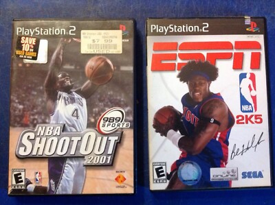 NBA Shootout 2001 & ESPN NBA 2k5 PS2 Complete Playstation 2. Free ...