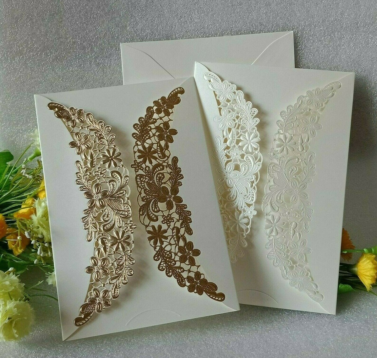 Laser Cut Wedding Invitation Wraps