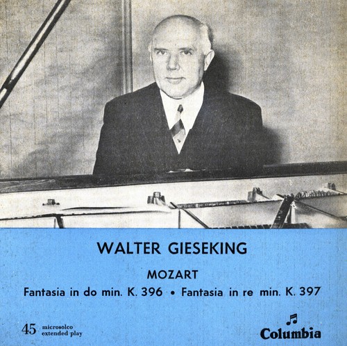 GIESEKING Piano MOZART 2 Fantasias K.396 & 397 Columbia SEBQ-179 7" EP ...