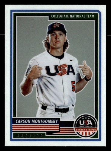 Carson Montgomery 2023 Panini USA Stars & Stripes Card #76 USA Florida ...