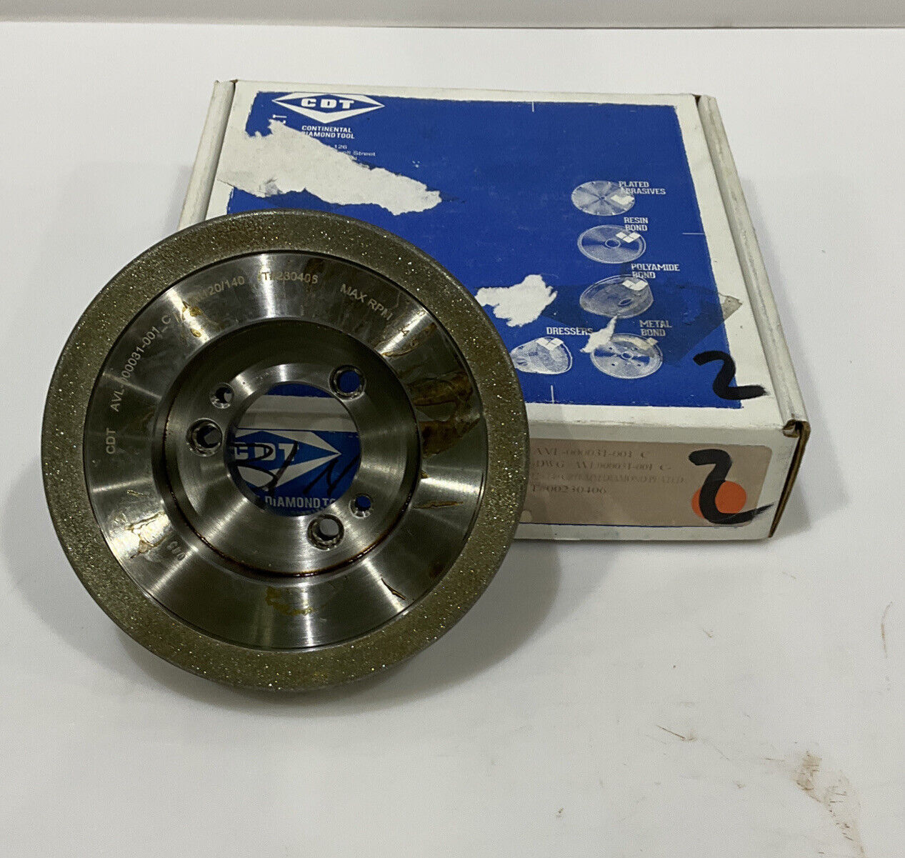 CONTINENTAL DIAMOND TOOL 230406 120/140 GRIT 5.795” DIAMETER GRINDING ...