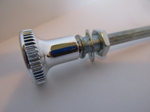 6' Stainless Steel Choke Cable Chrome Knob 6 Foot Fits Chevy Ford #2332