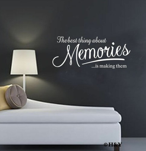 ~ Memories ~ Removable Wall Quote Decal Mural DIY Vinyl Art Sticker ...