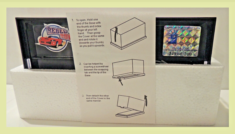 Hot Wheels STURGIS VW DRAG BUS/CHOPPER SET~Liberty Promo 2008 Rebel Run ...