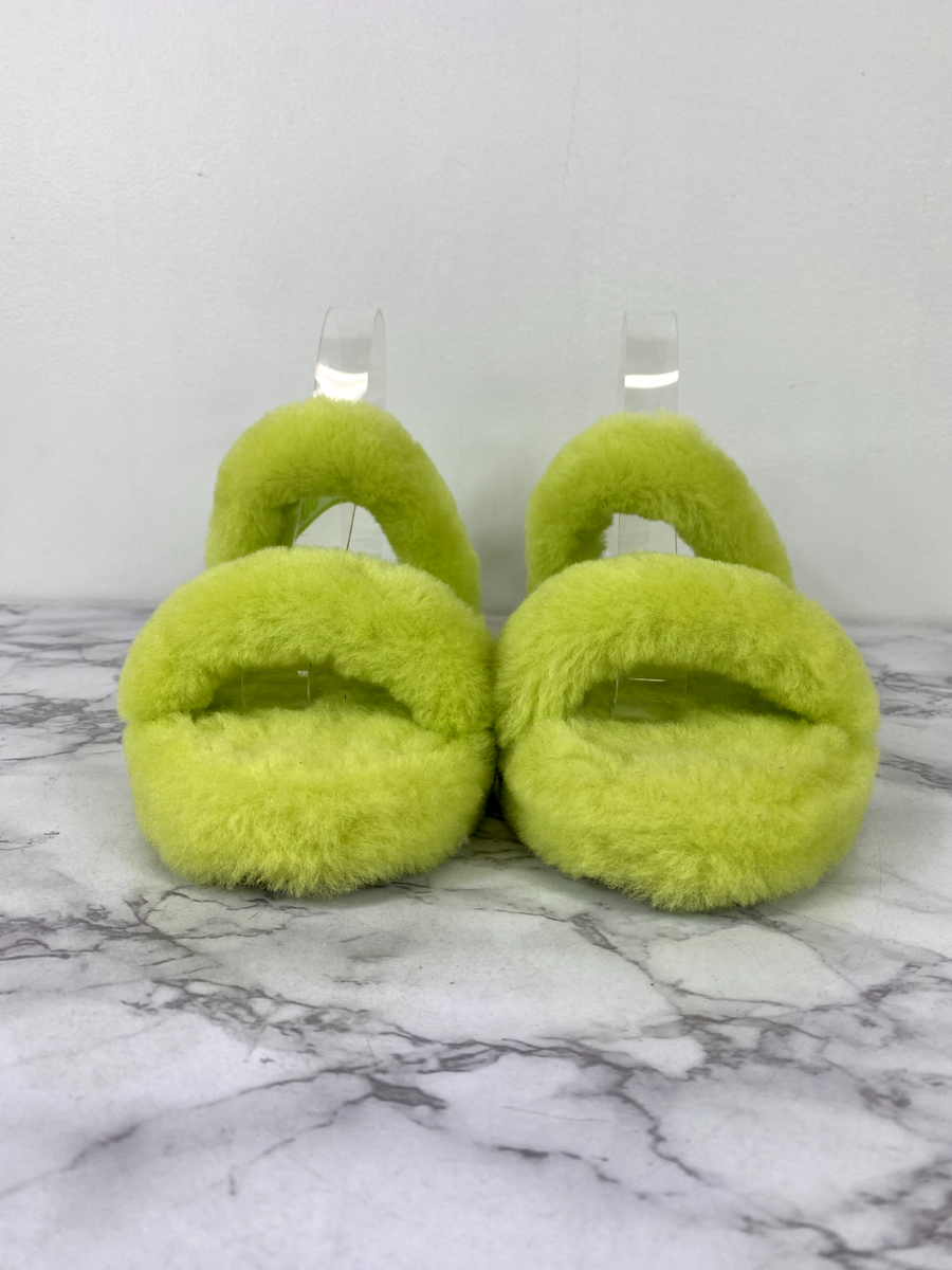 Slipper Sandals Ugg Fluff Yeah Neon Yellow Ugg Fluff Yeah Neon Yellow ...
