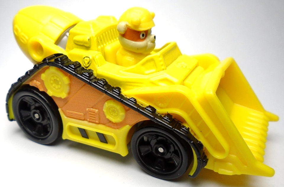SPIN MASTER SML NICKELODEON PAW PATROL RUBBLE YELLOW DIECAST 3 1/2 ...